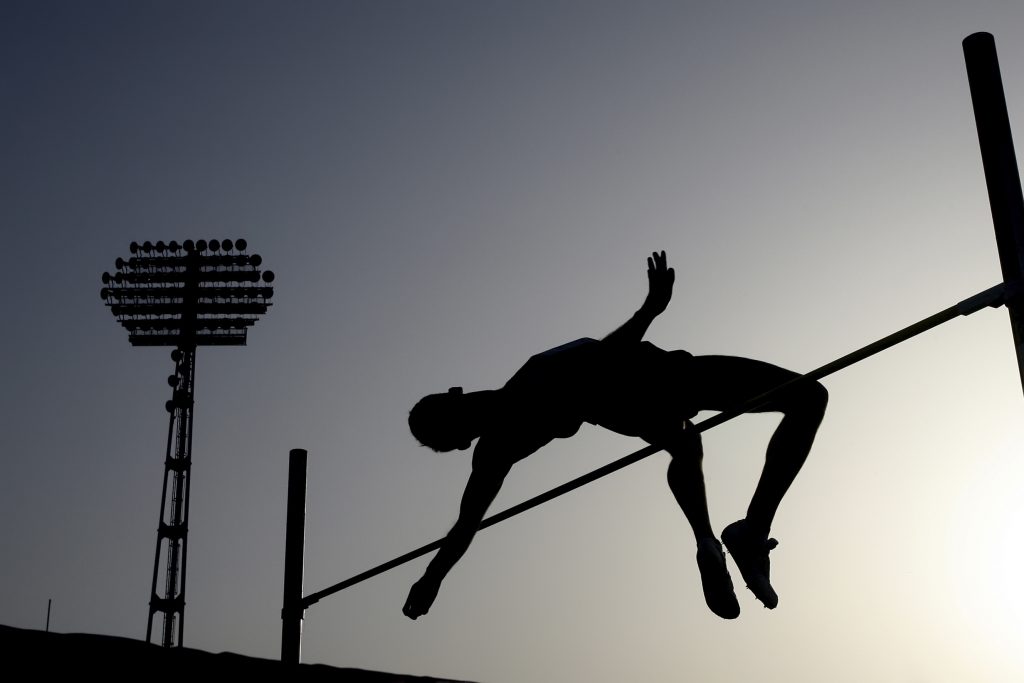 Athlete compete in paul vault - Terra Infirma